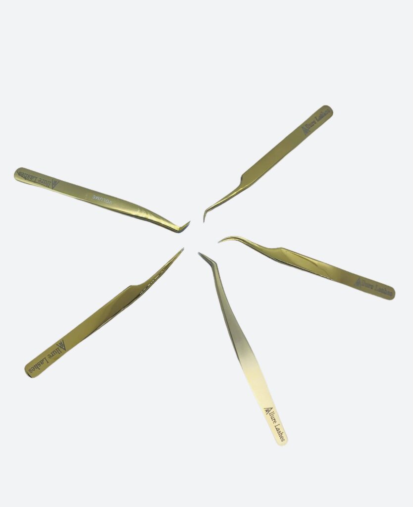 Gold Volume Pincet – Allurenlashes.com
