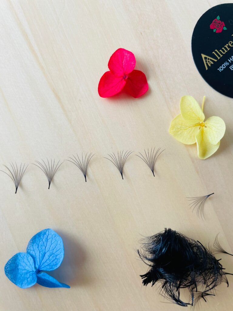100% Handmade Fans 7D (500 faner) – Allurenlashes.com